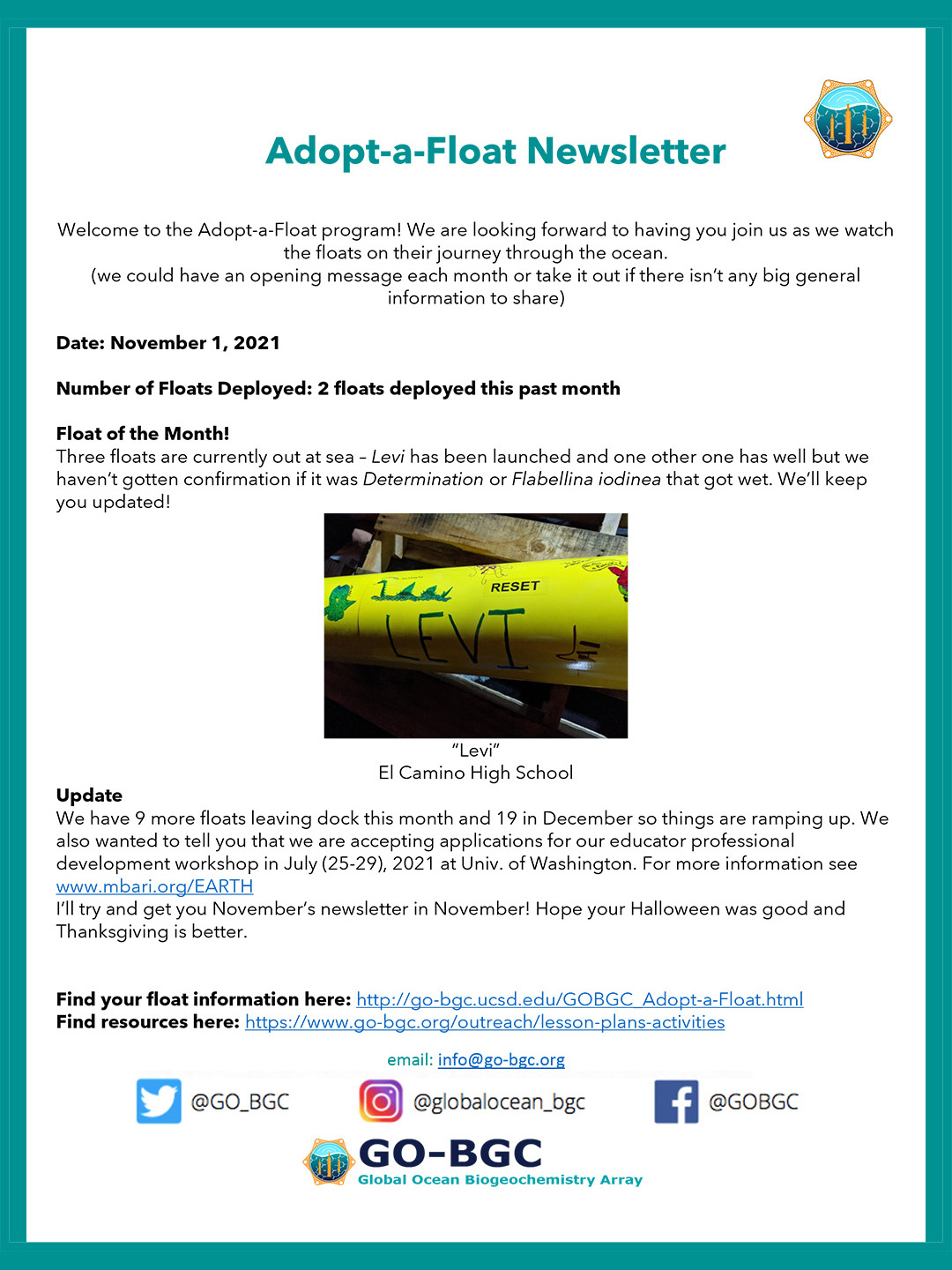 Adopt-a-Float | GO-BGC